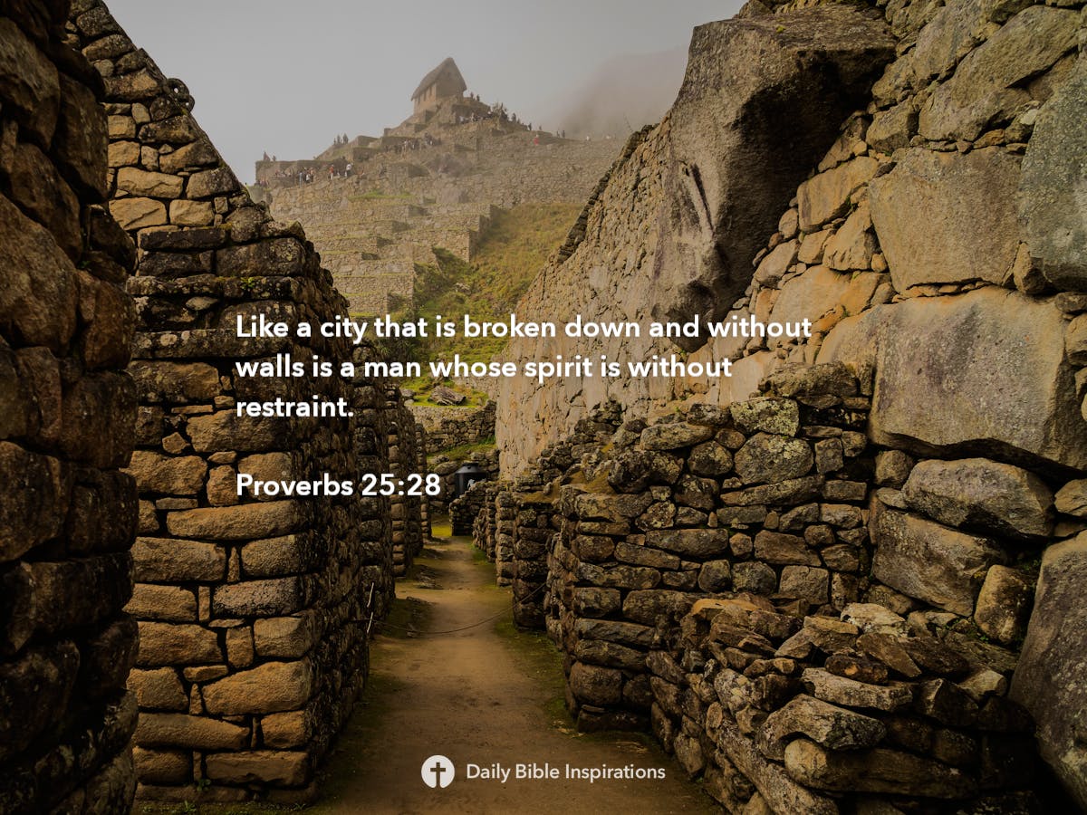 Proverbs 25:28 - Bible Inspirations