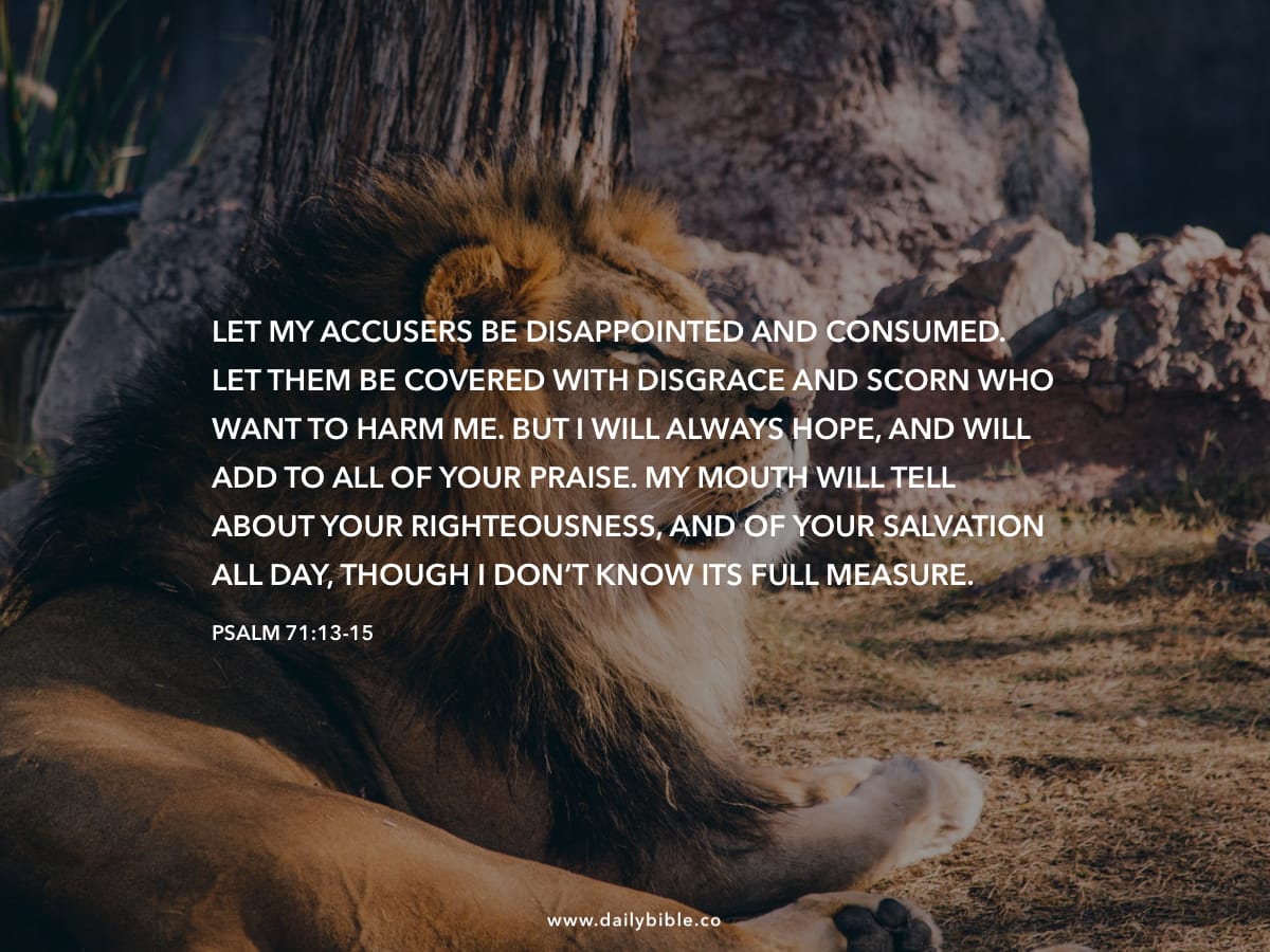 Psalm 71:13-15 - Daily Bible Inspirations