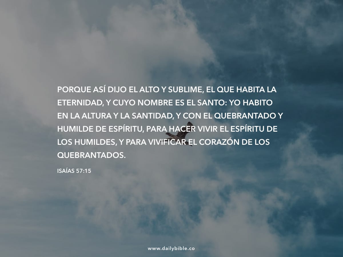 Isaías 57:15 - Inspiraciones Bíblicas Diarias