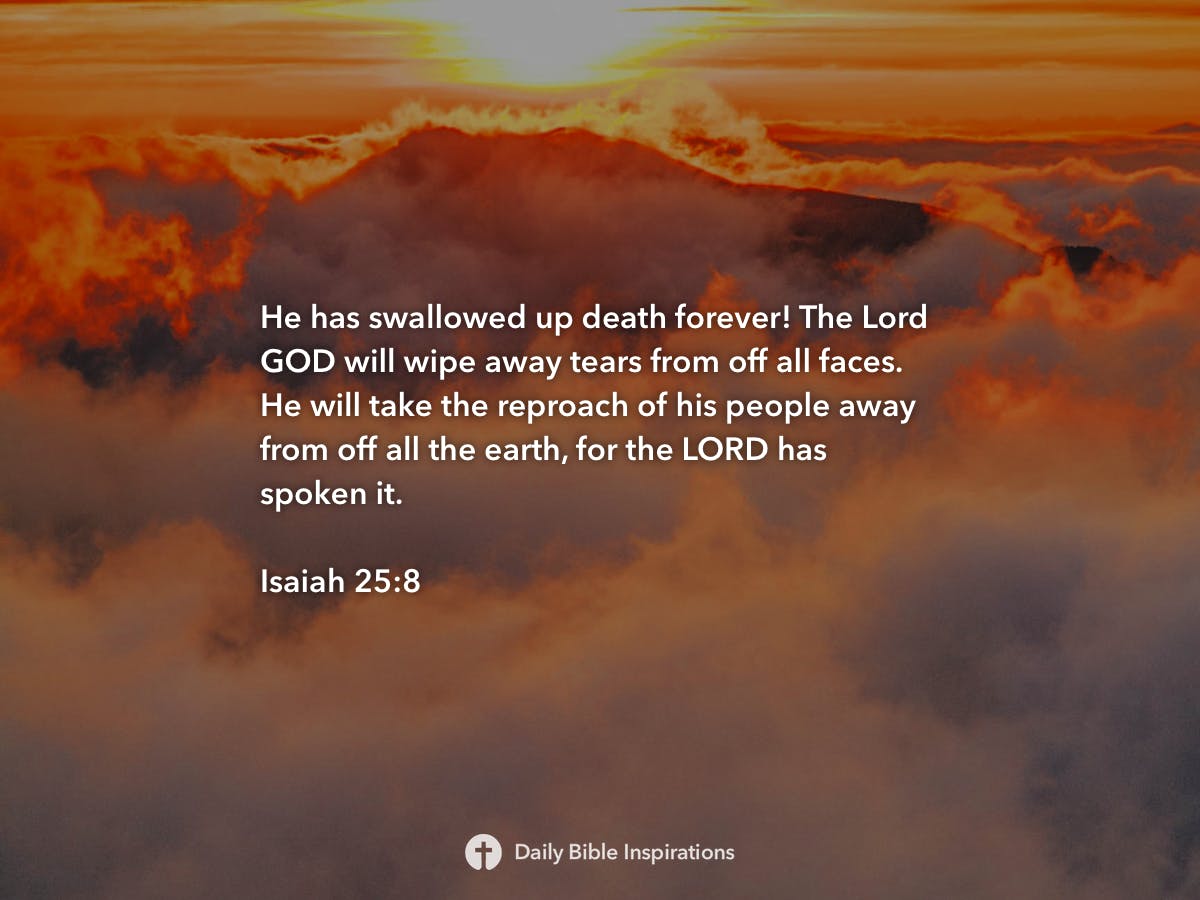 Isaiah 25:8 - Daily Bible Inspirations