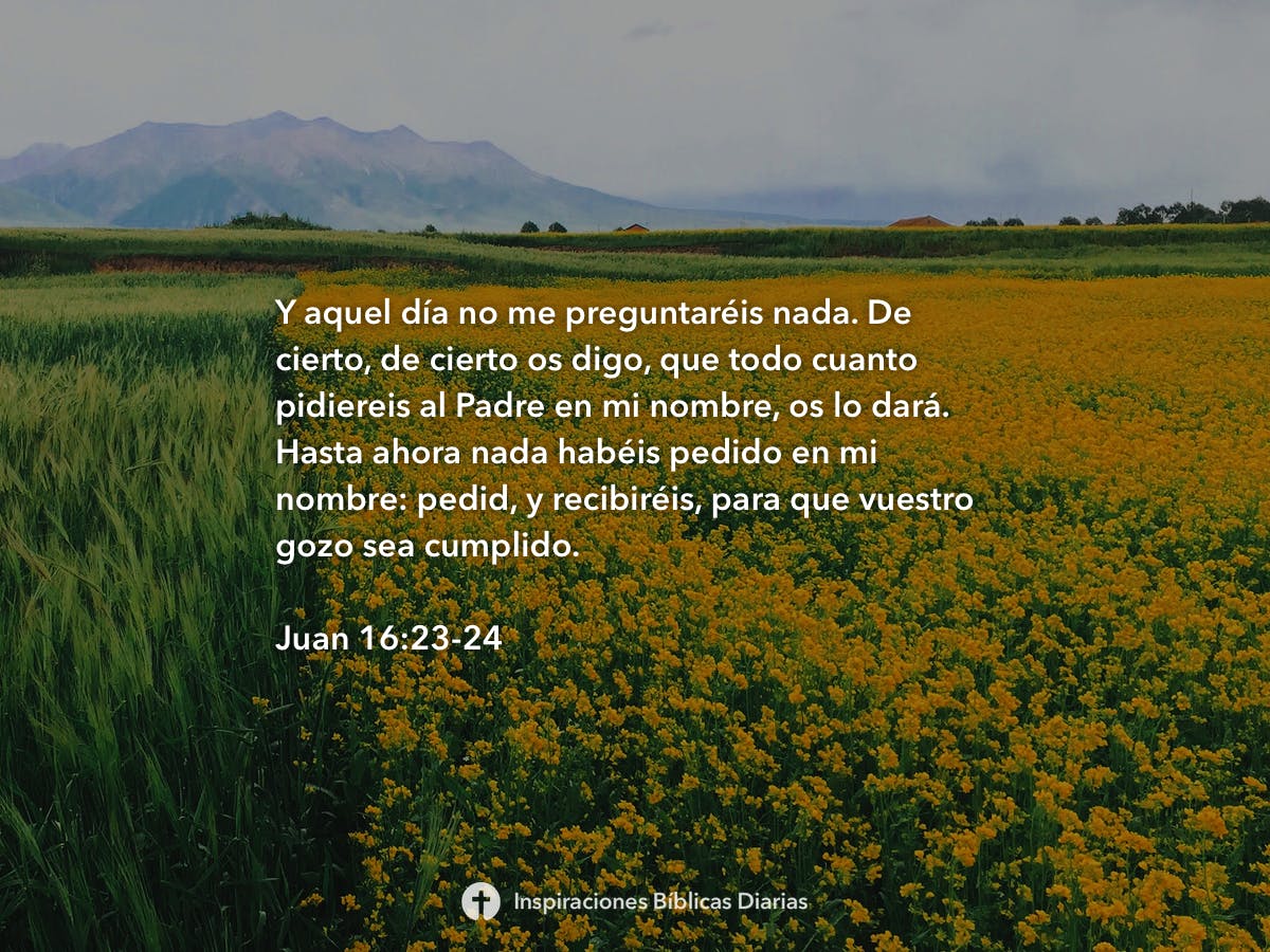 Juan 16:23-24 - Inspiraciones Bíblicas Diarias
