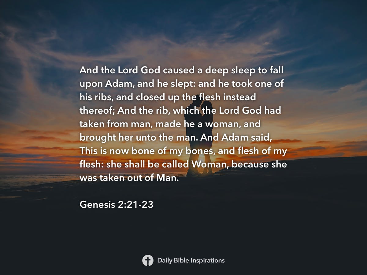 Genesis 2:21-23 | Daily Bible Inspirations