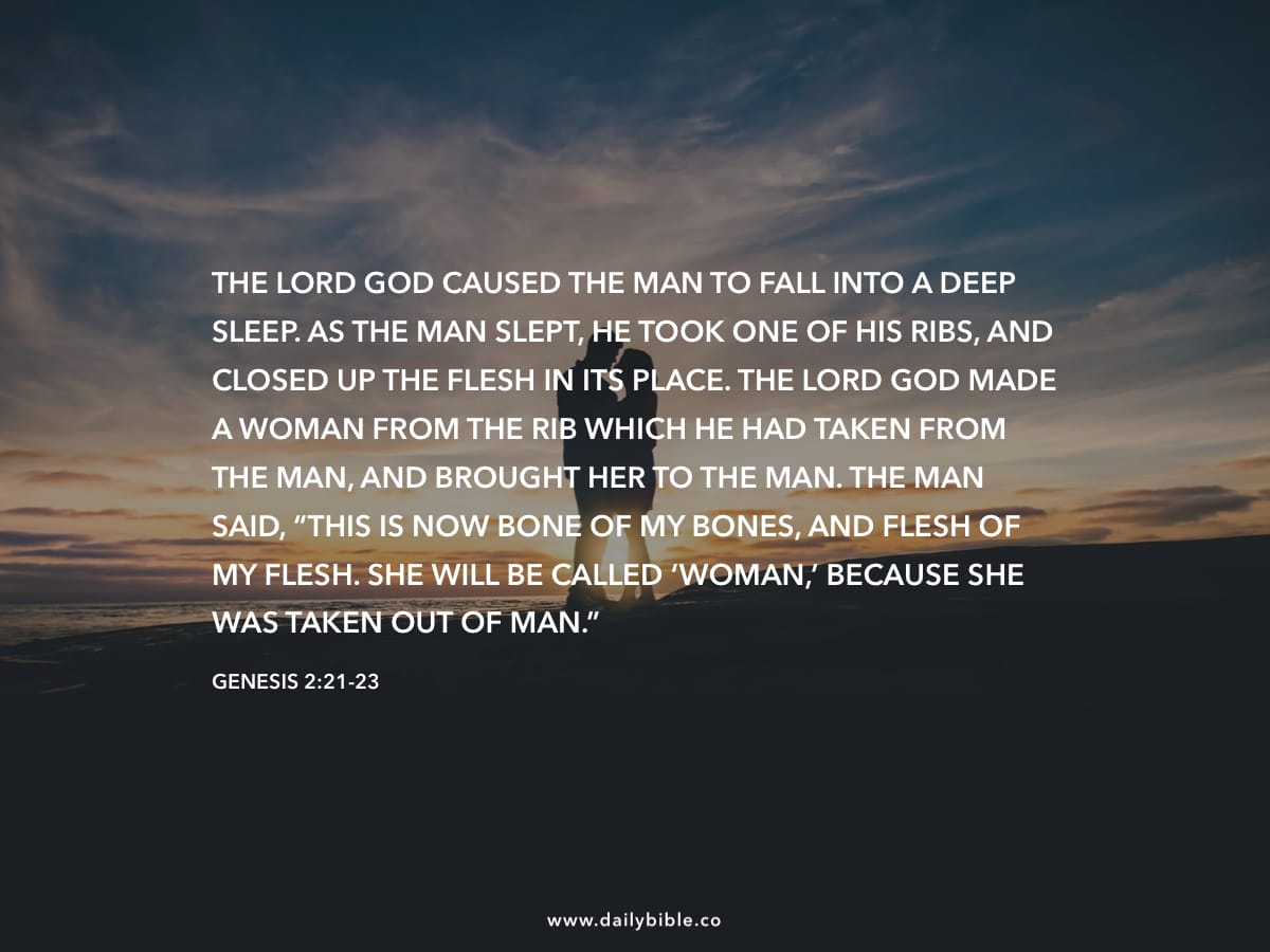 Genesis 2:21-23 - Daily Bible Inspirations