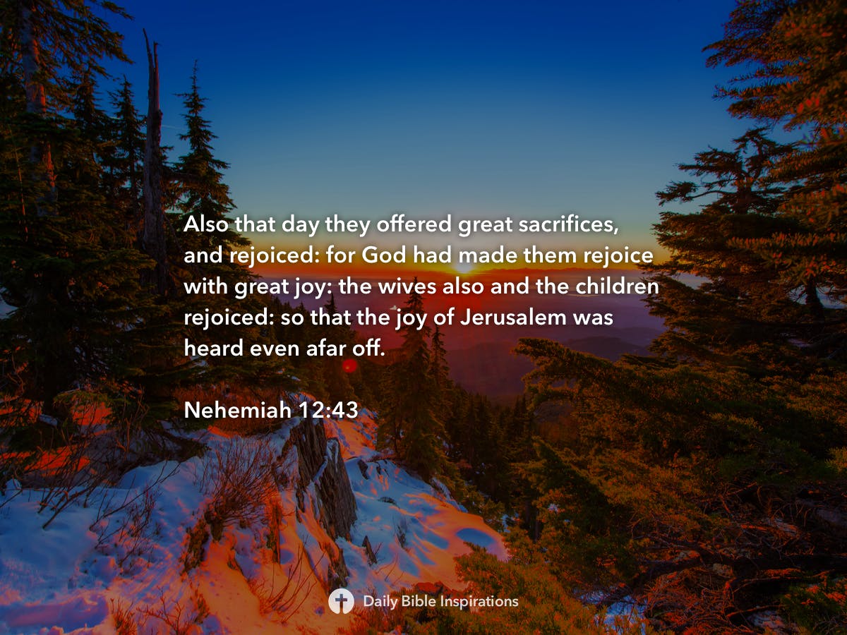 Nehemiah 12:43 | Daily Bible Inspirations