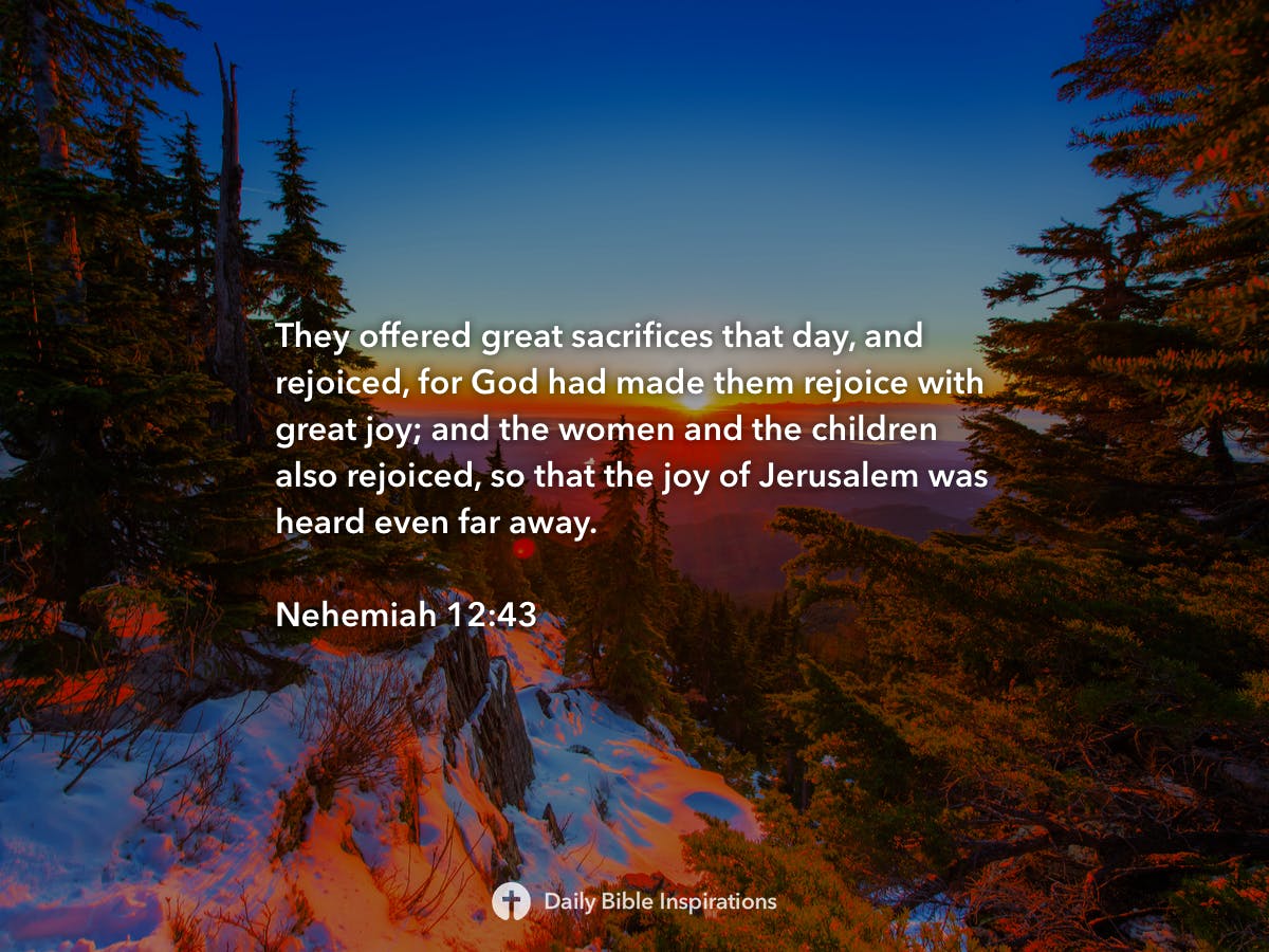 Nehemiah 12:43 | Daily Bible Inspirations