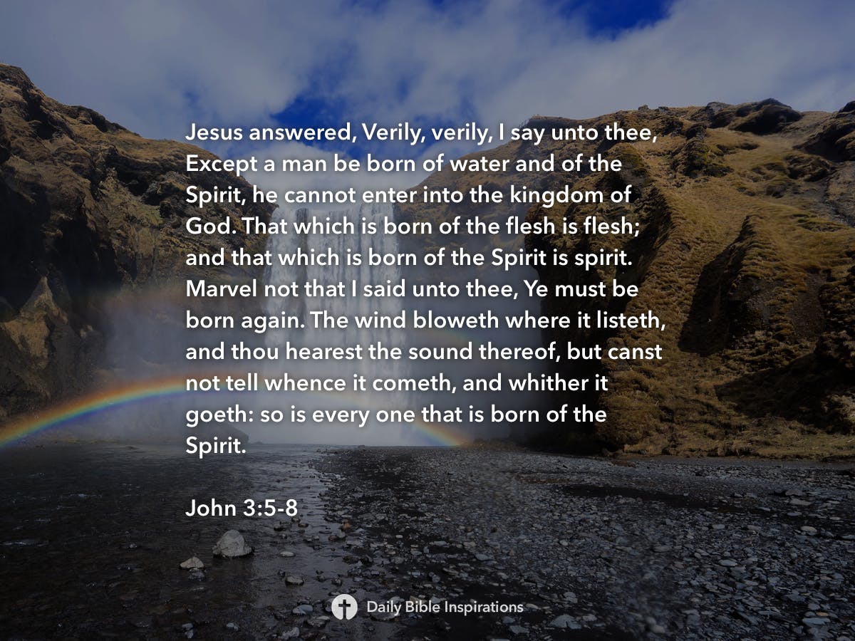 John 3:5-8 - Daily Bible Inspirations