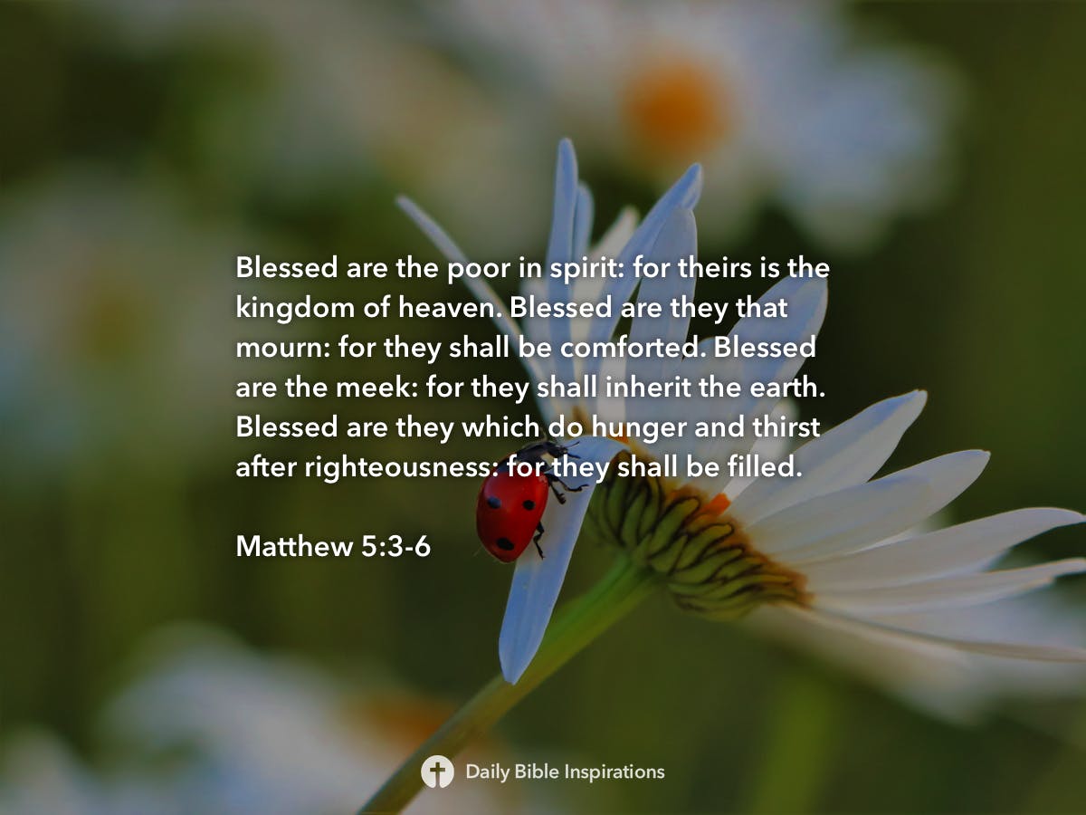 Matthew 5 3 6 Daily Bible Inspirations