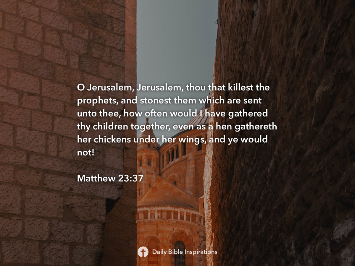 Matthew 23:37 - Daily Bible Inspirations