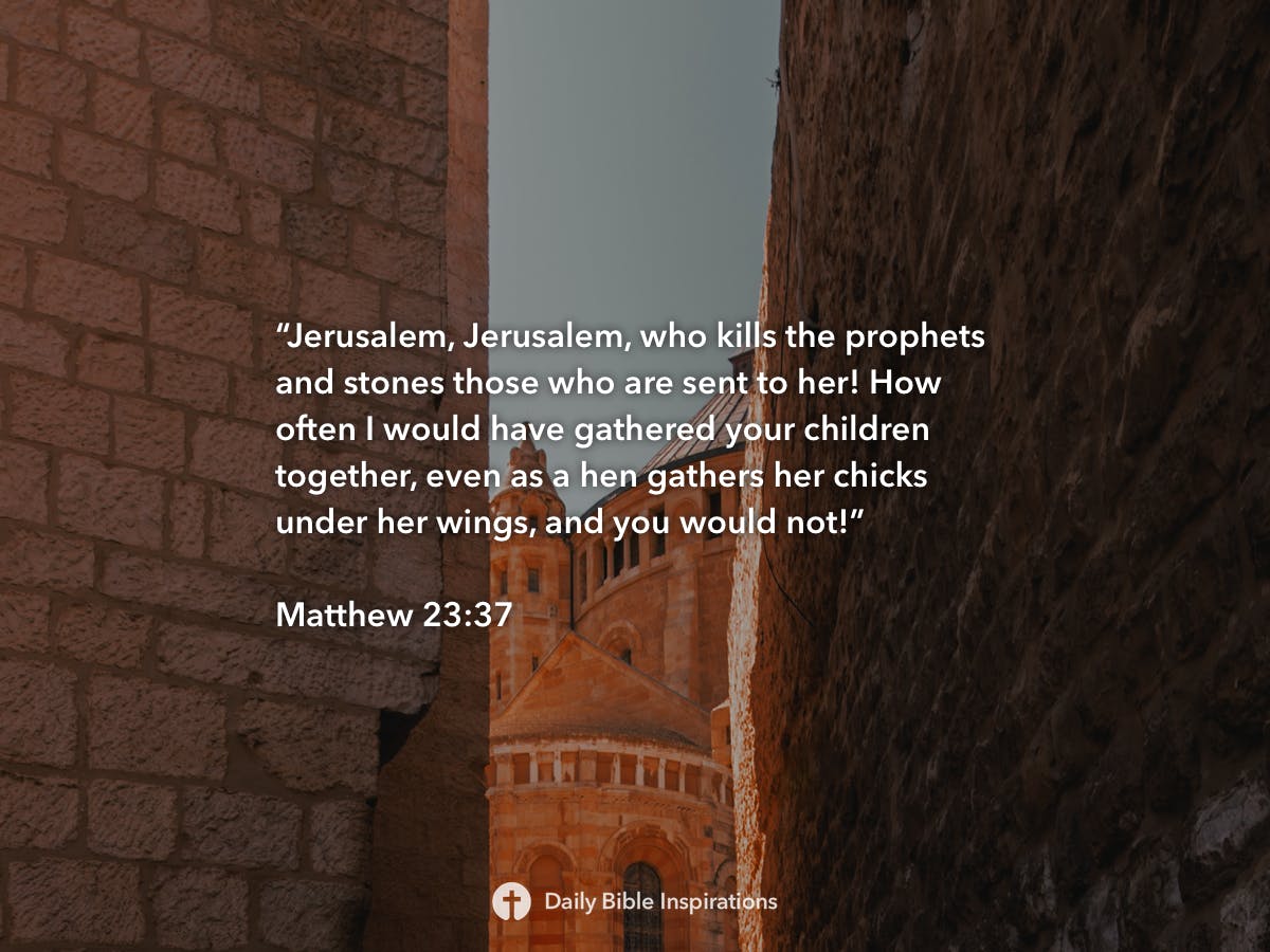 Matthew 23:37 - Daily Bible Inspirations