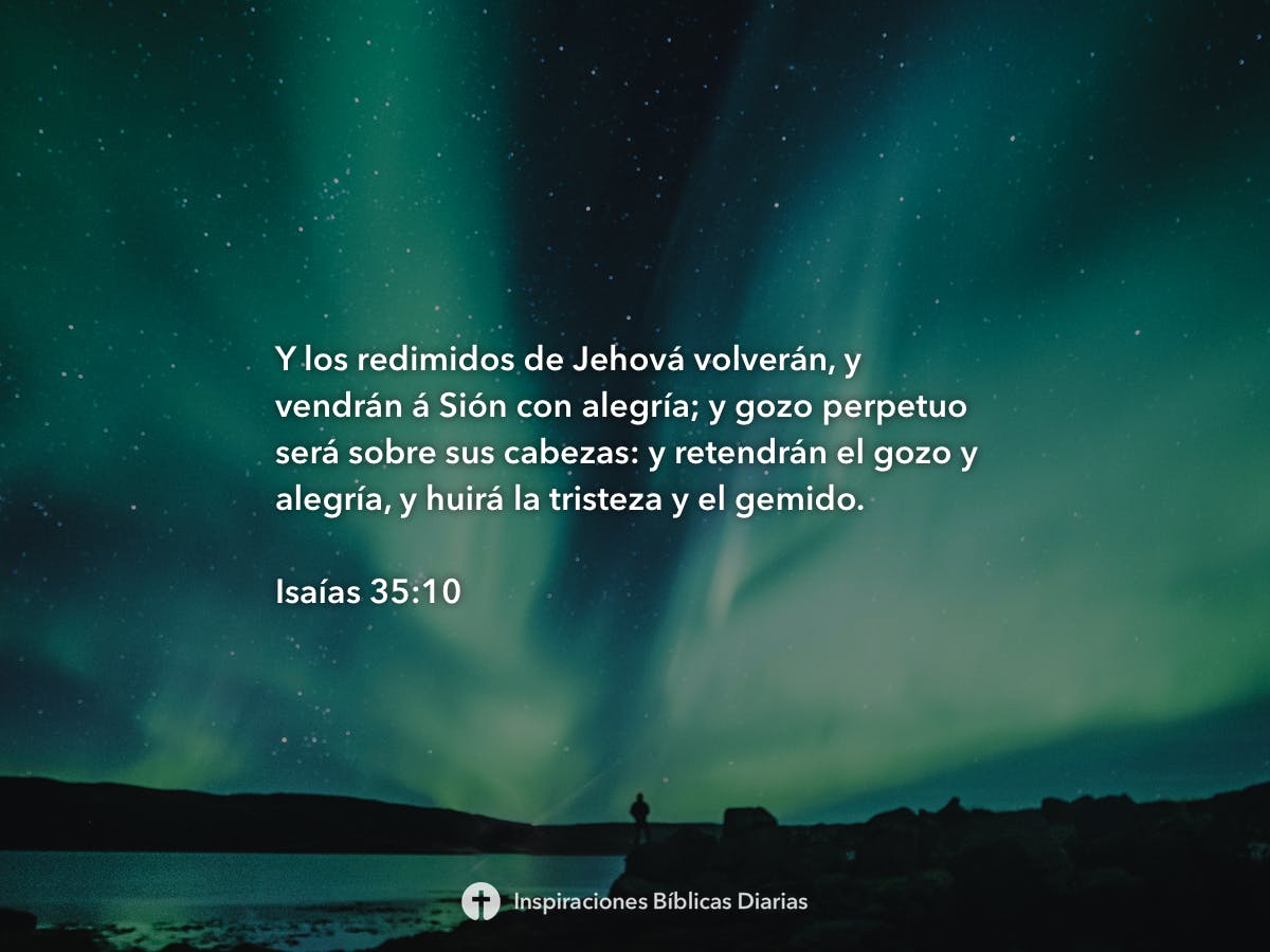 Isaías 35:10 - Inspiraciones Bíblicas Diarias