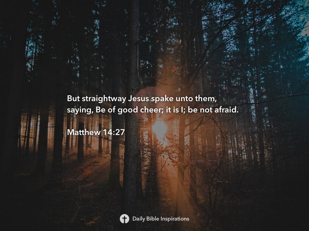 Matthew 14:27 - Daily Bible Inspirations