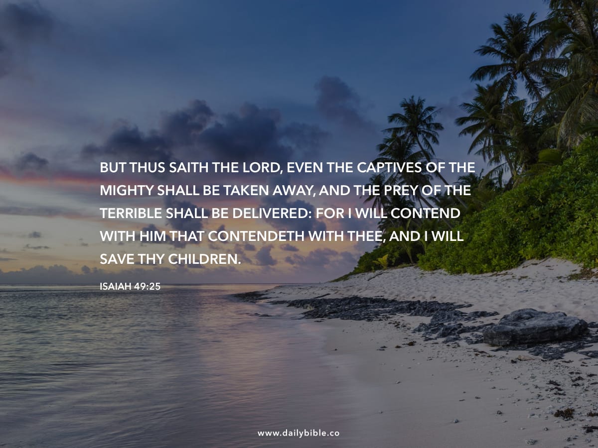 Isaiah 49:25 - Daily Bible Inspirations