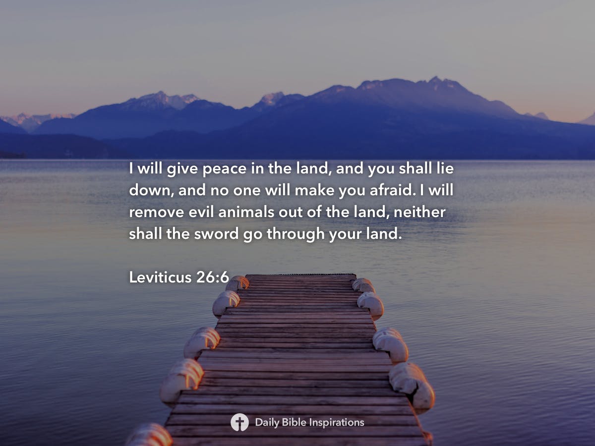 Leviticus 26:6 | Daily Bible Inspirations