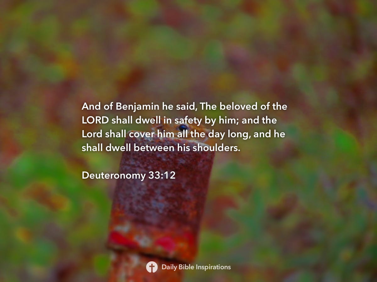 Deuteronomy 33:12 - Daily Bible Inspirations