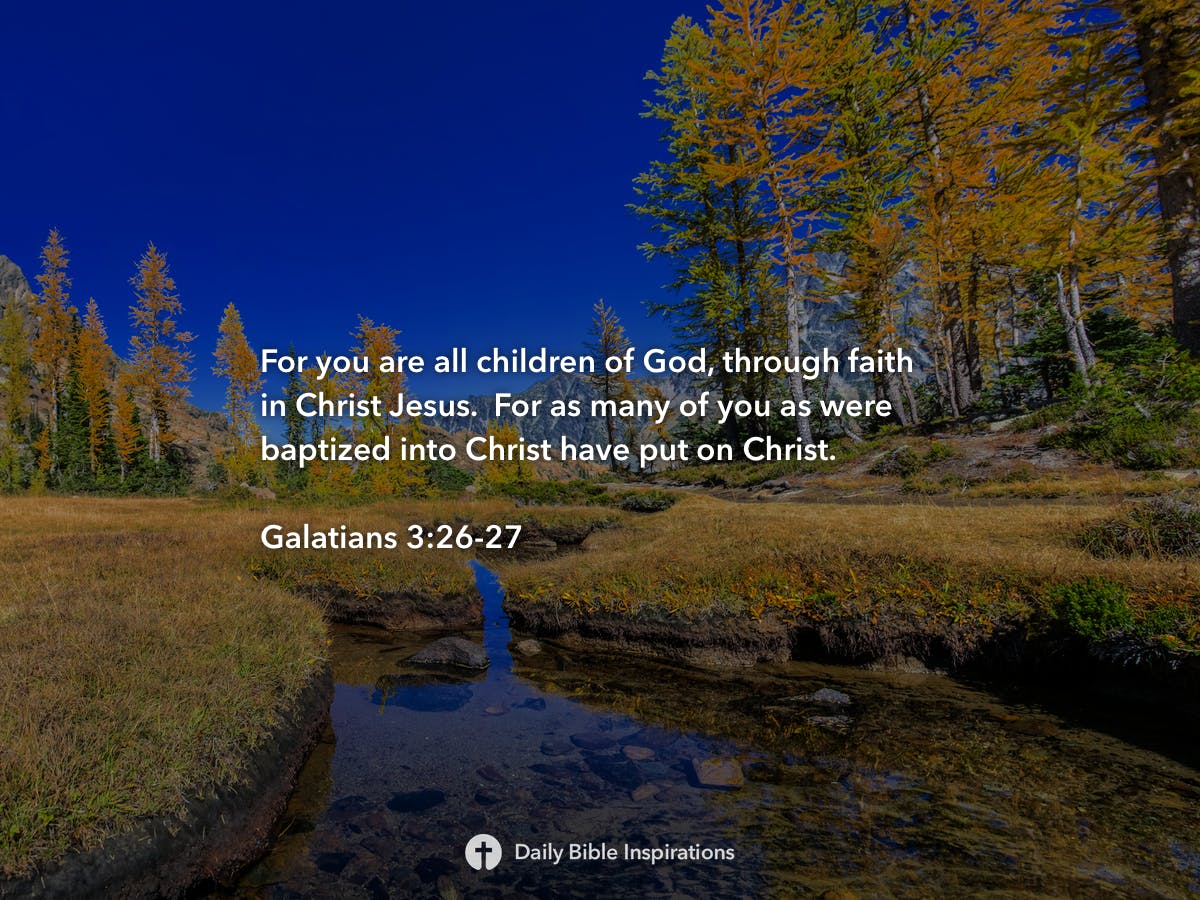 Galatians 3:26-27 - Daily Bible Inspirations