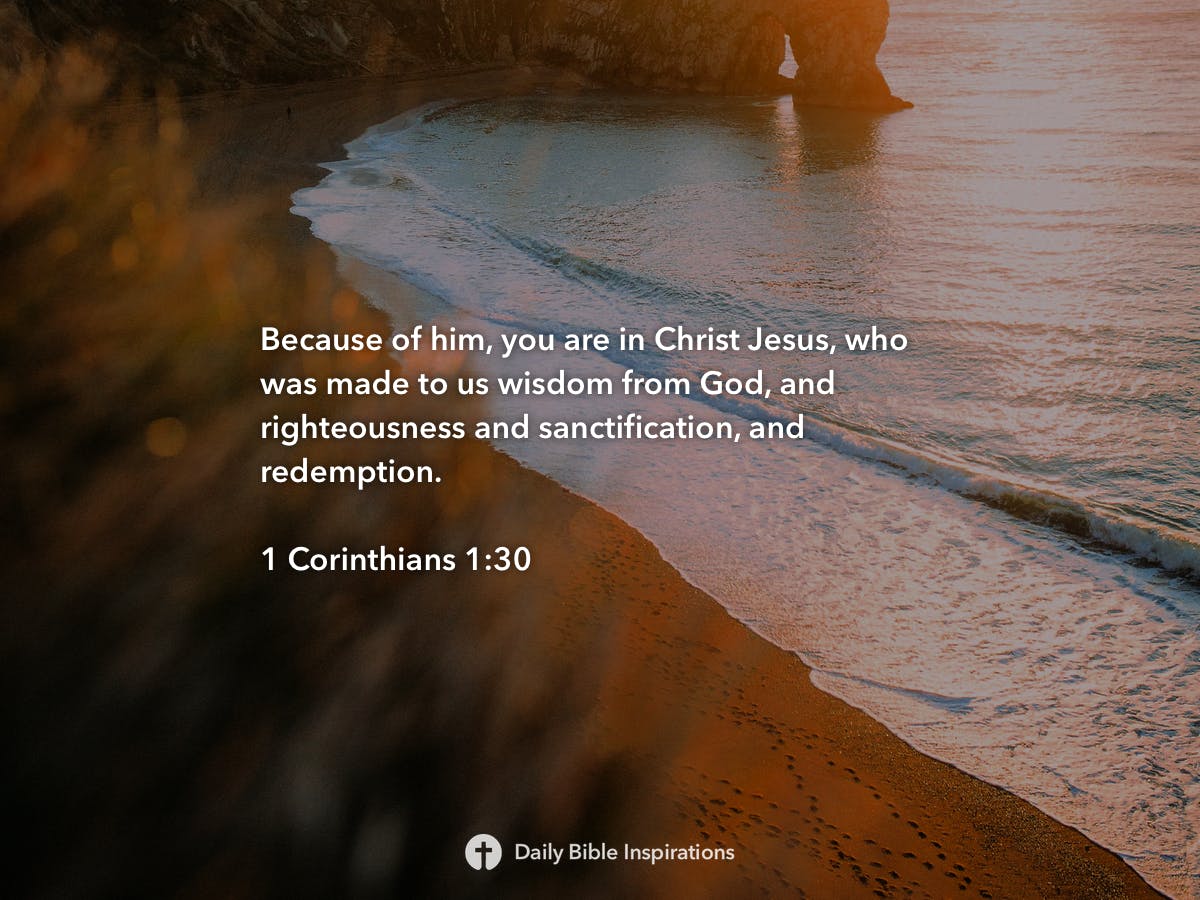 1 Corinthians 1:30 - Daily Bible Inspirations