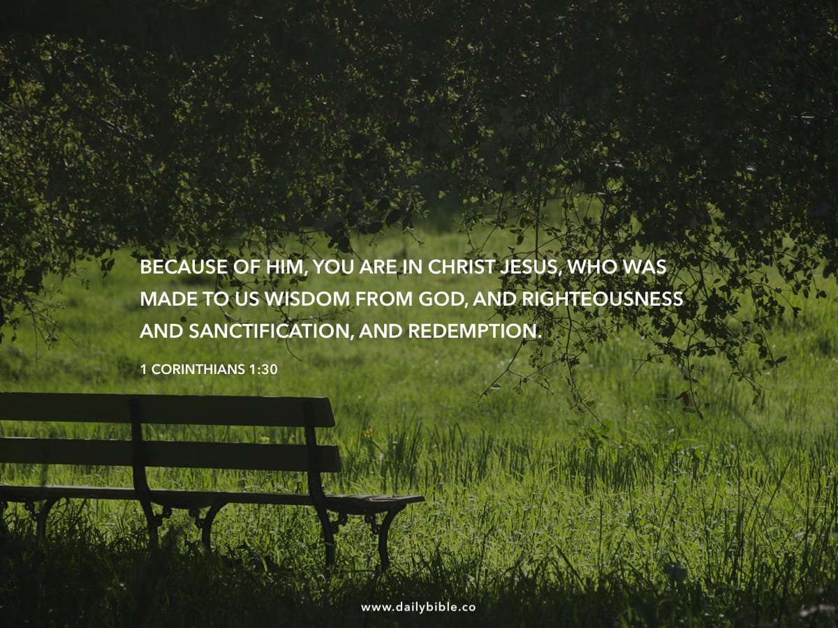 1 Corinthians 1:30 - Daily Bible Inspirations