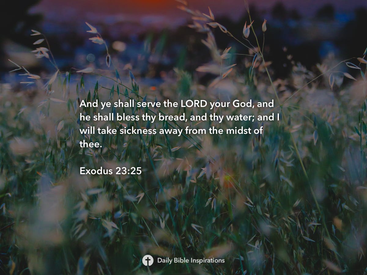 Exodus 23:25 - Daily Bible Inspirations