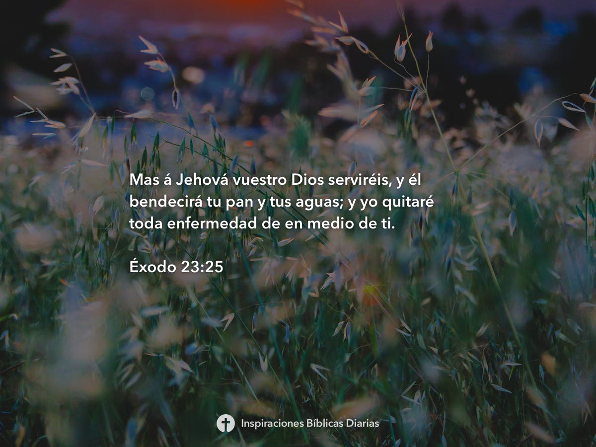 Éxodo 23:25 - Inspiraciones Bíblicas Diarias