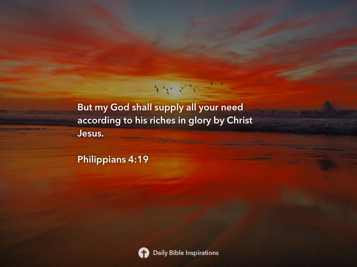 Philippians 4:19 - Daily Bible Inspirations