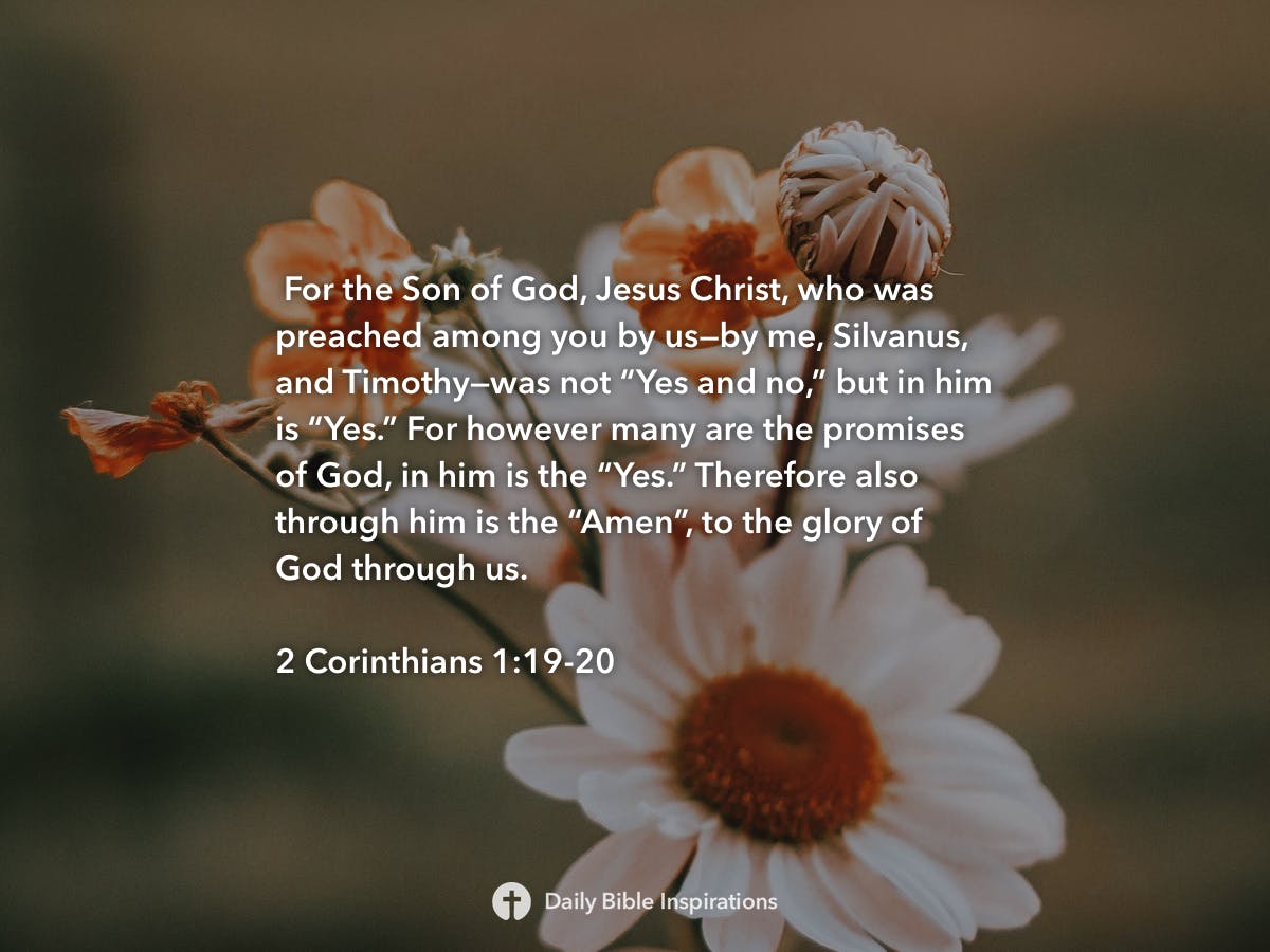 2 Corinthians 1:19-20 | Daily Bible Inspirations