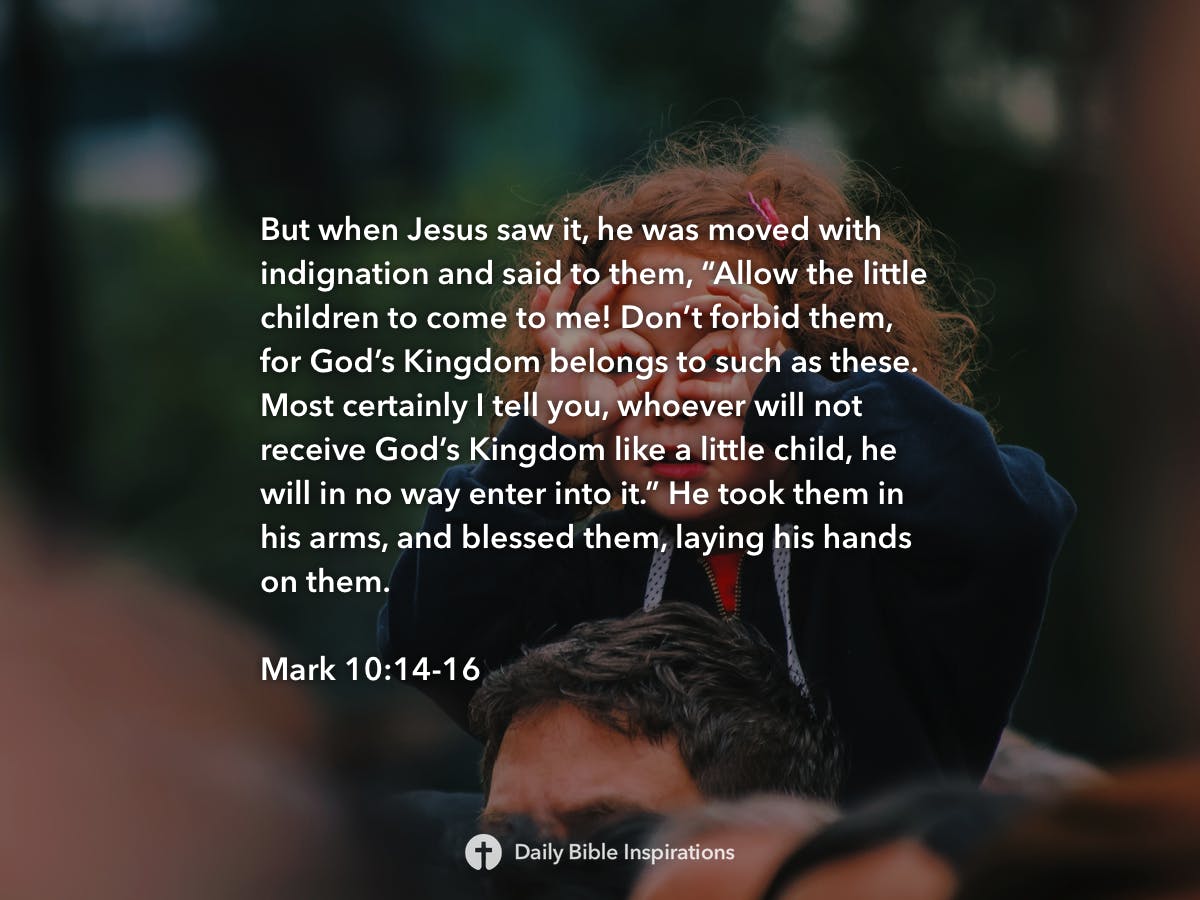 Mark 10:14-16 - Daily Bible Inspirations