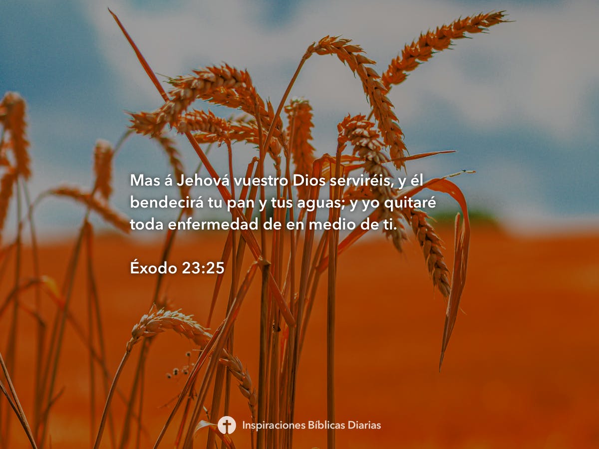 Éxodo 23:25 - Inspiraciones Bíblicas Diarias