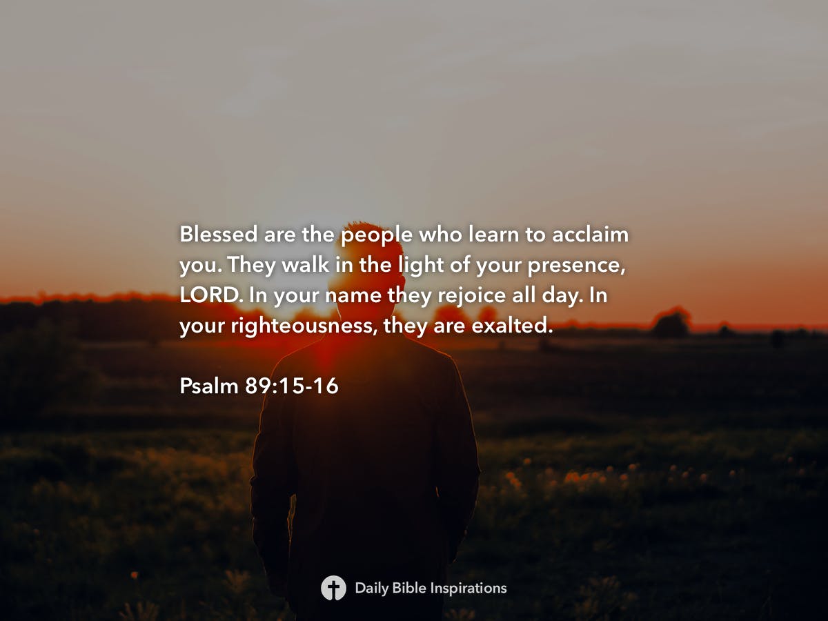 Psalm 89 15 16 Daily Bible Inspirations