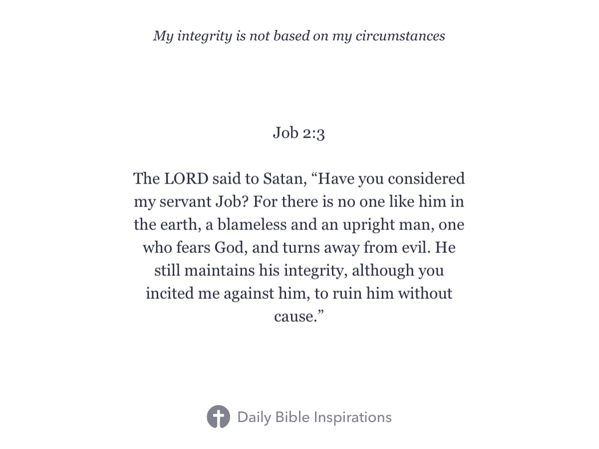 Job 2:3 - Daily Bible Inspirations