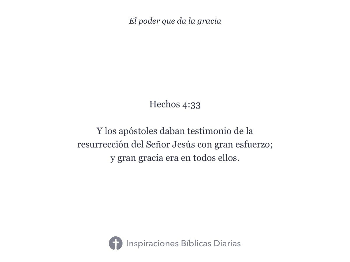 Hechos 4:33 - Inspiraciones Bíblicas Diarias