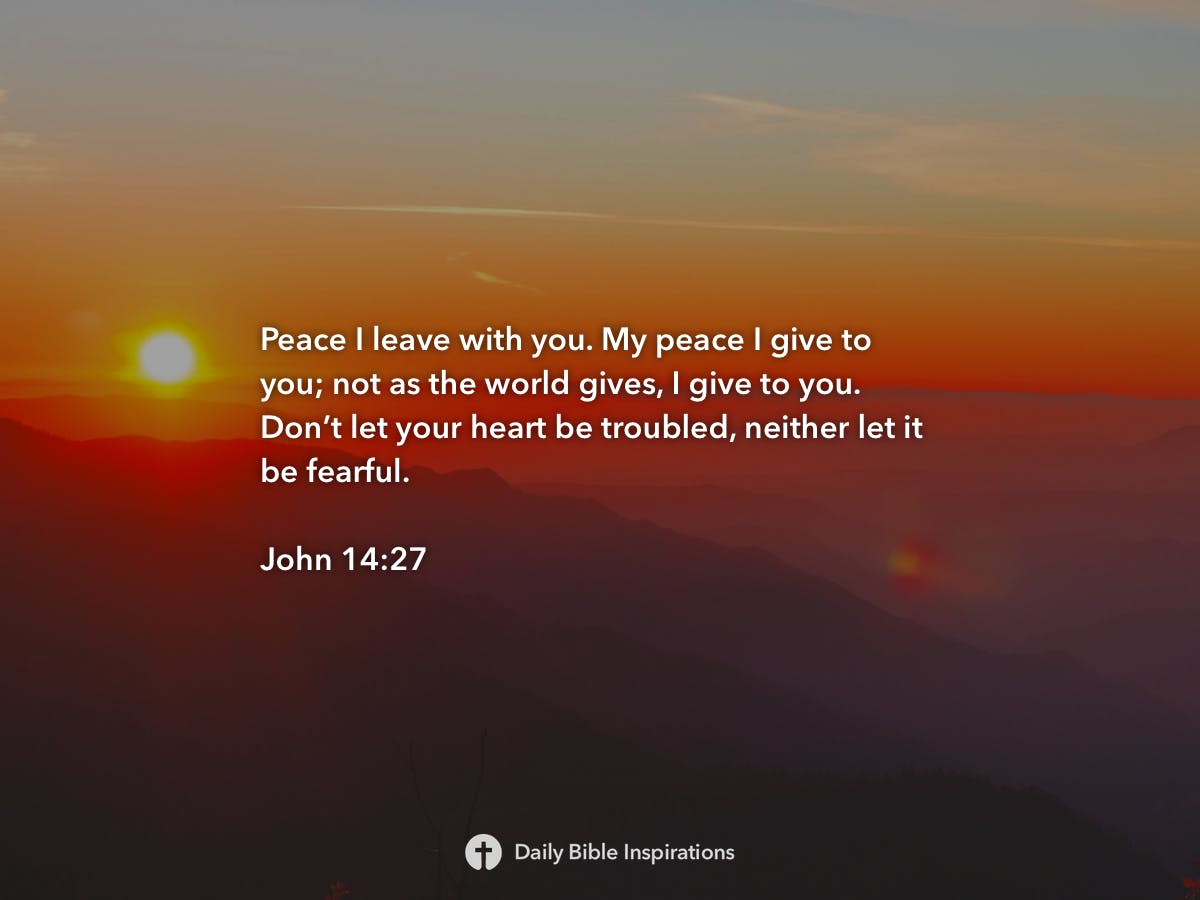 John 14:27 - Daily Bible Inspirations