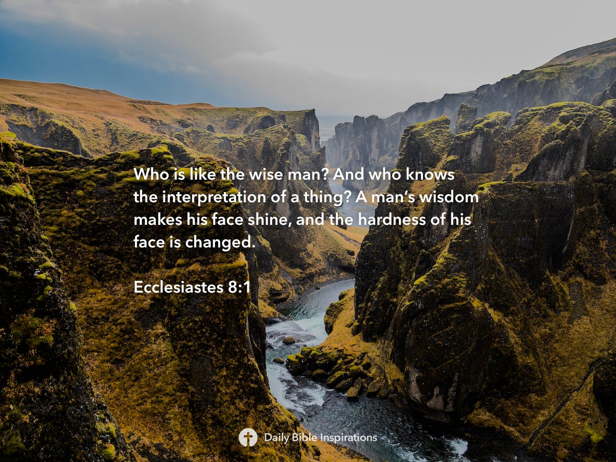 Ecclesiastes 8:1 - Daily Bible Inspirations