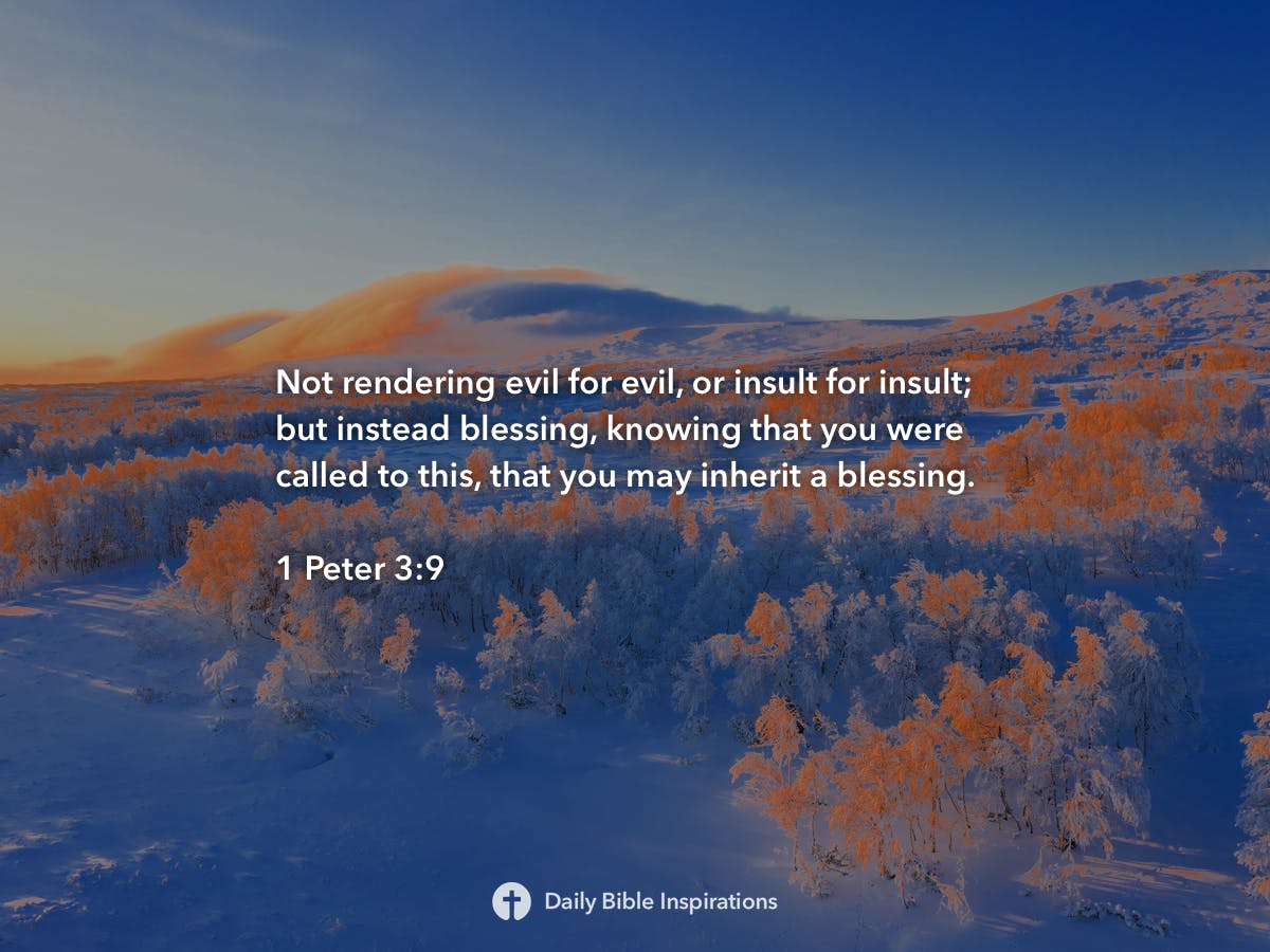 1 Peter 3:9 | Daily Bible Inspirations