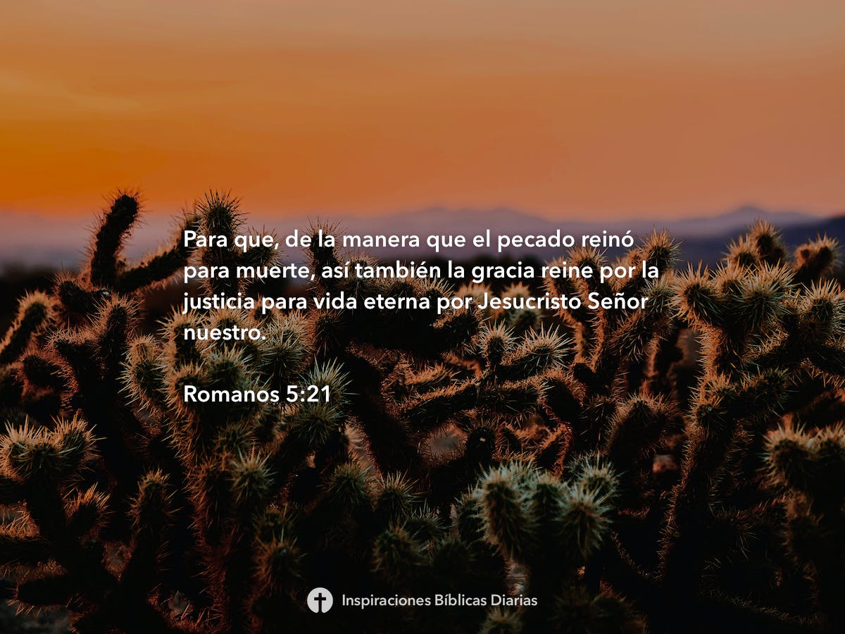 Romanos 5:21 - Inspiraciones Bíblicas Diarias