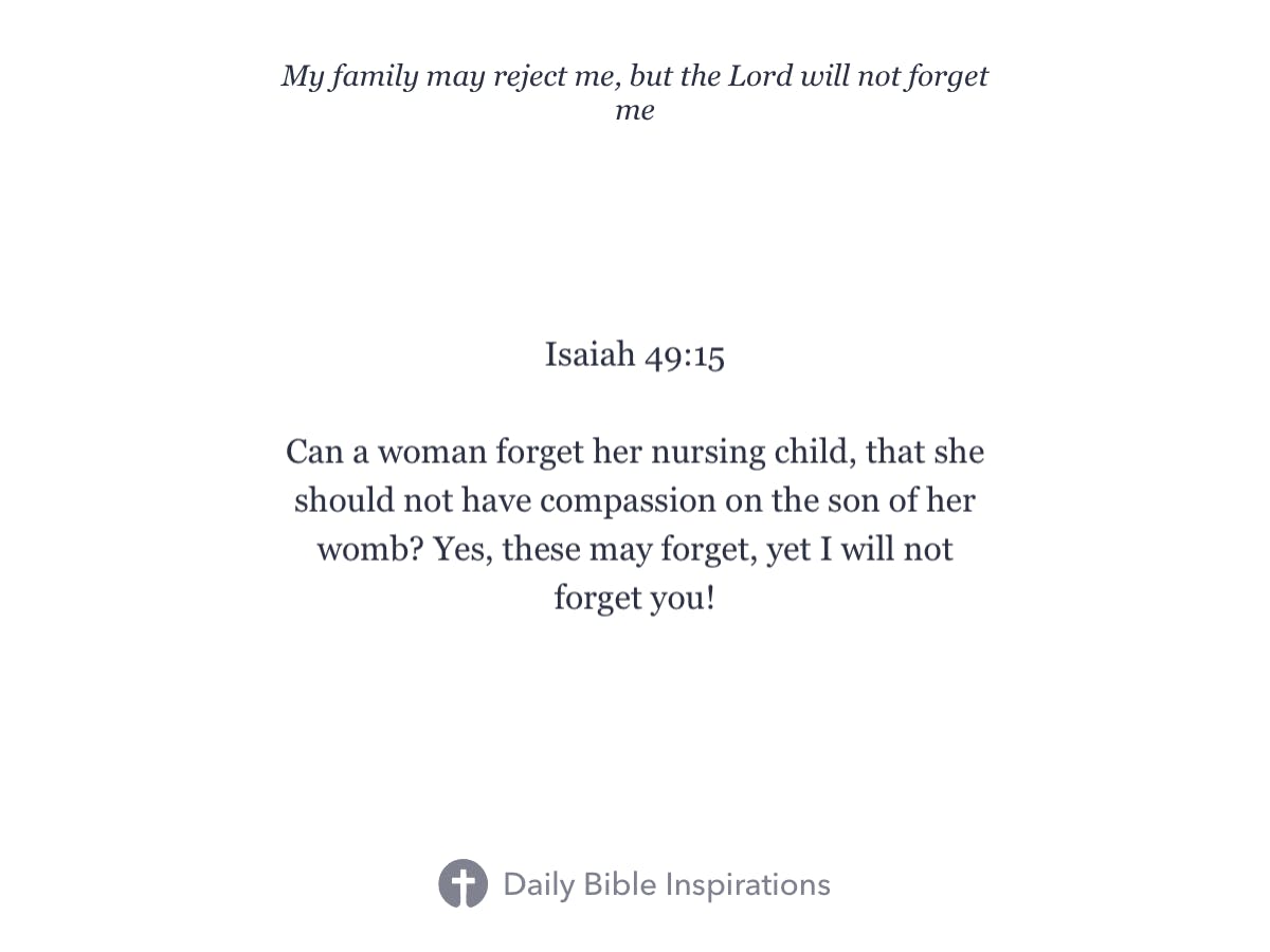 Isaiah 49:15 - Daily Bible Inspirations