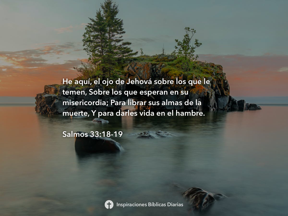 Salmos 33:18-19 - Inspiraciones Bíblicas Diarias