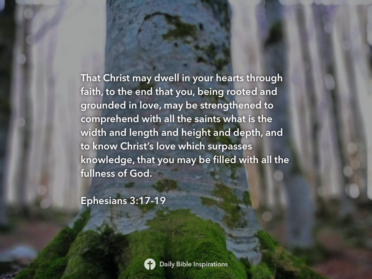 Ephesians 3:17-19 - Daily Bible Inspirations