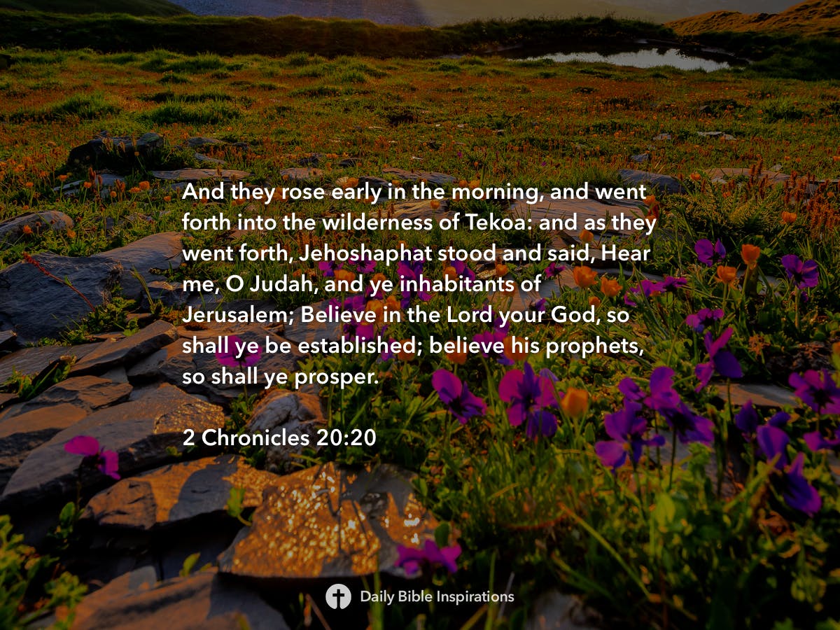 2 Chronicles 20:20 - Daily Bible Inspirations