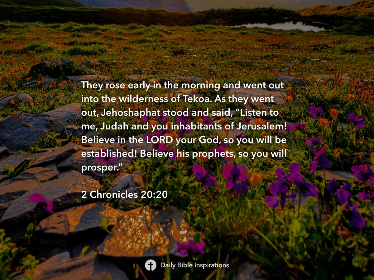 2 Chronicles 20:20 | Daily Bible Inspirations