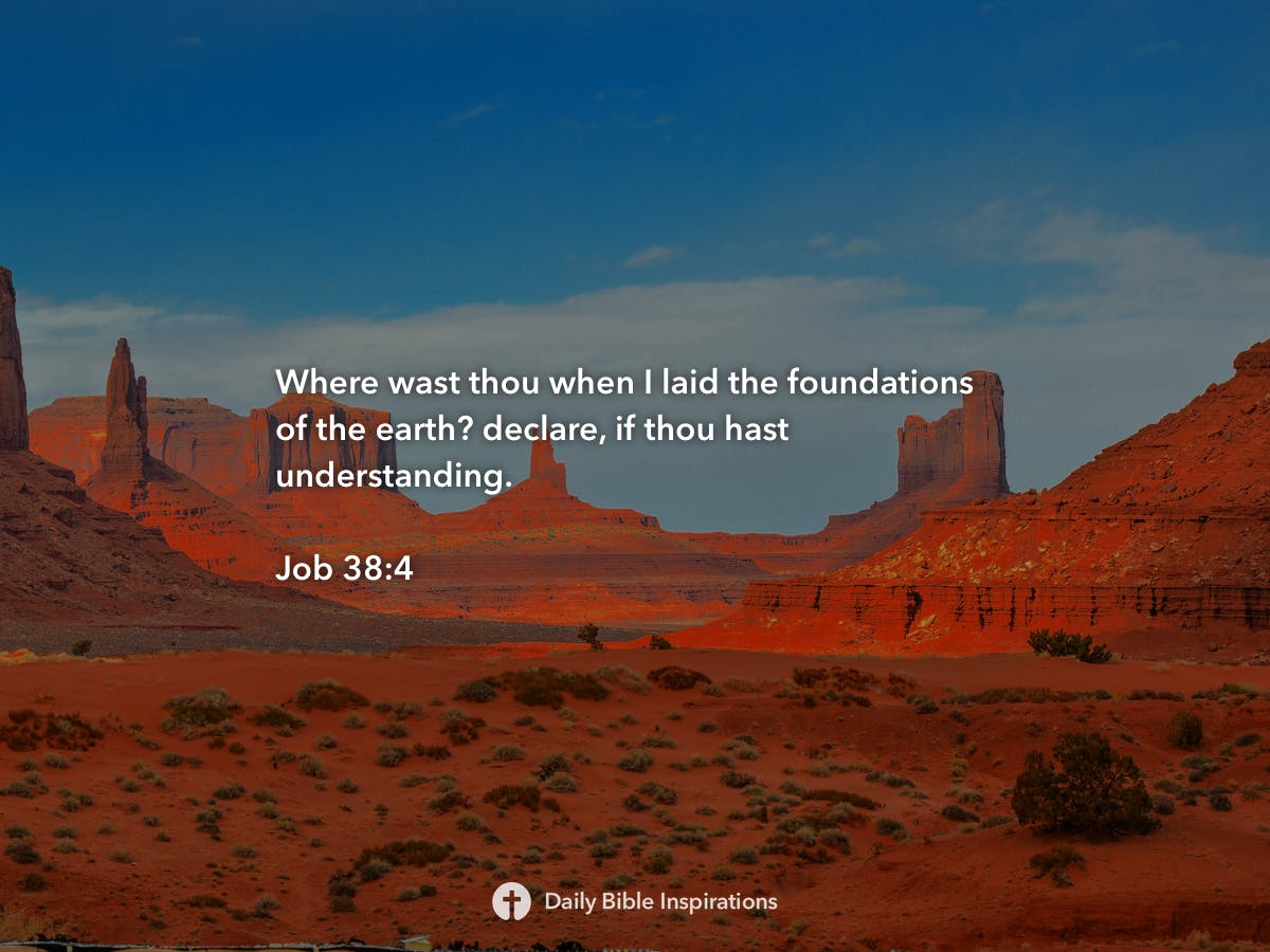 Job 38 4 Daily Bible Inspirations