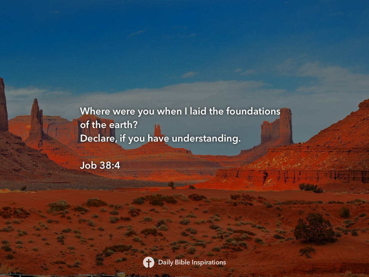 Job 38:4 - Daily Bible Inspirations