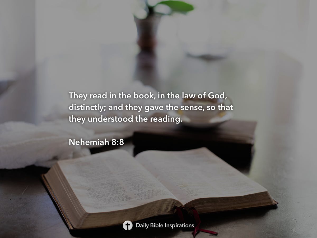 Nehemiah 8:8 - Daily Bible Inspirations