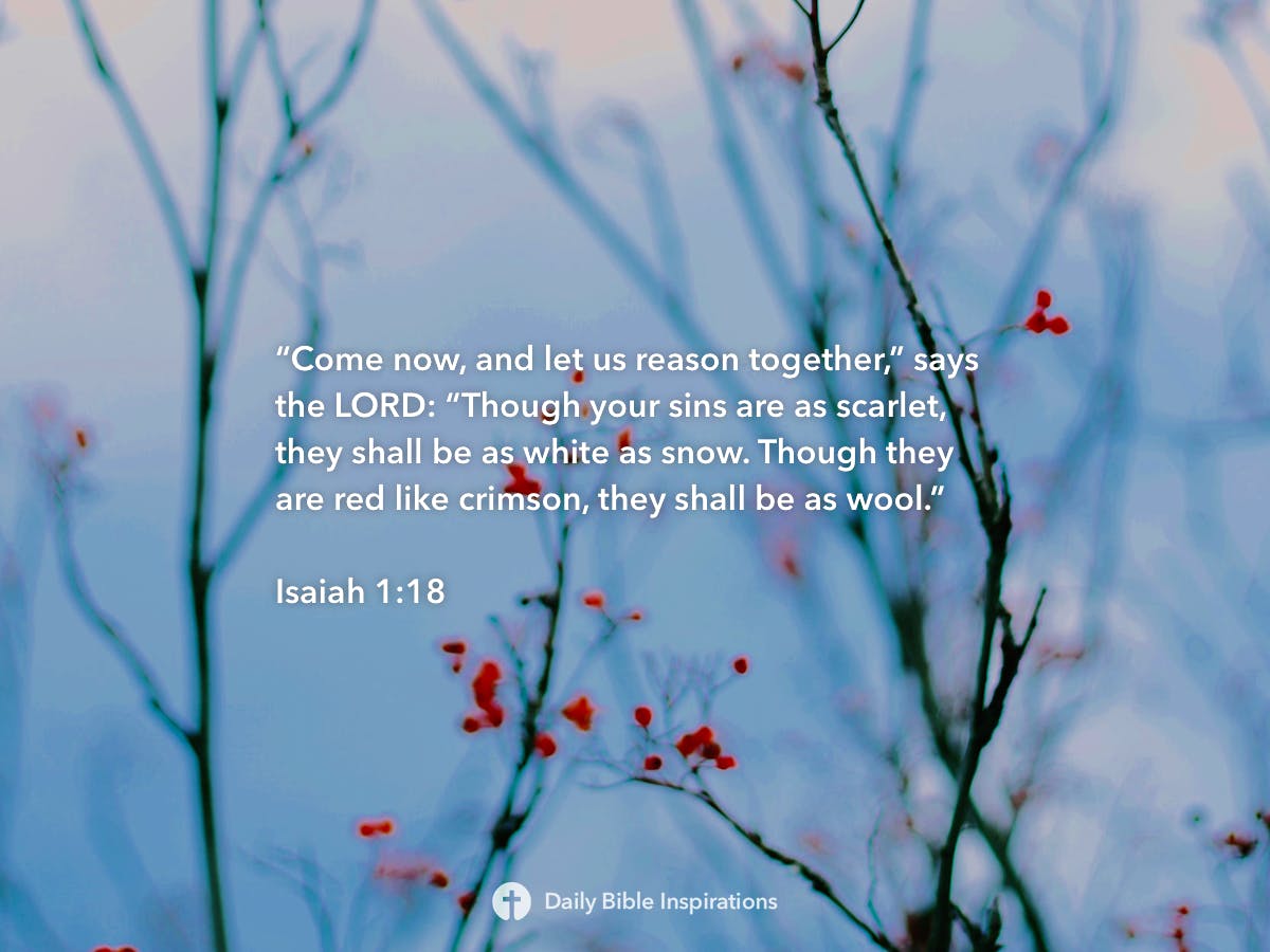 Isaiah 1:18 - Daily Bible Inspirations