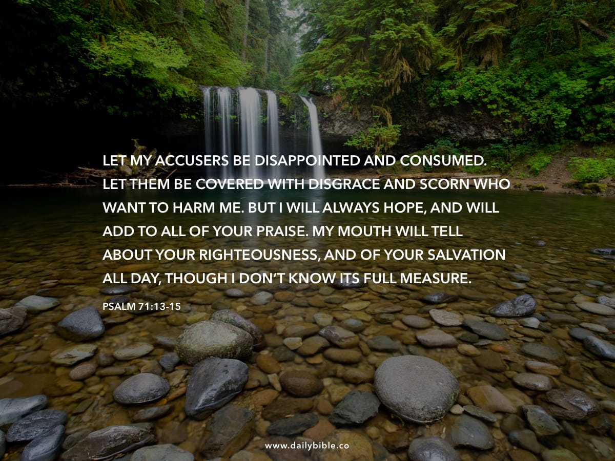 Psalm 71:13-15 - Daily Bible Inspirations