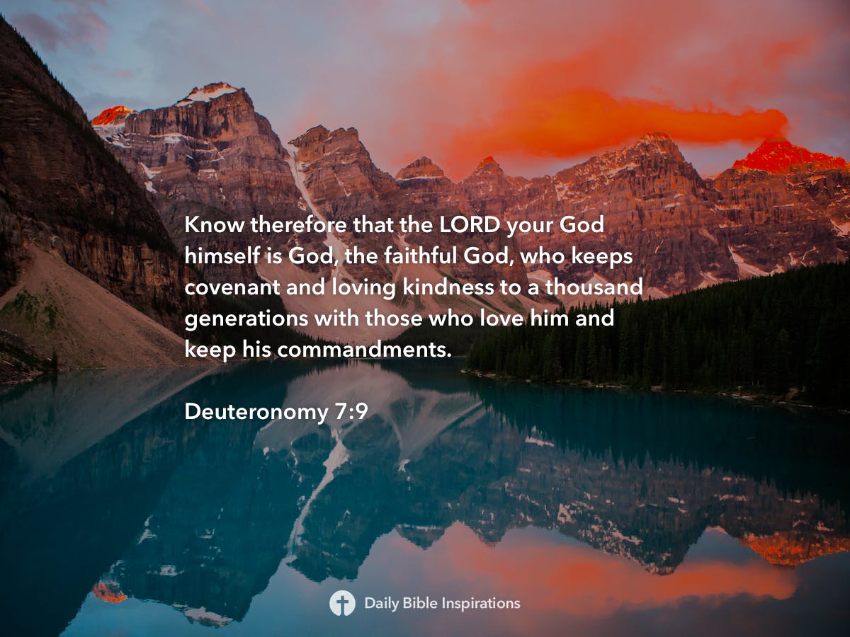 Deuteronomy 7:9 | Daily Bible Inspirations