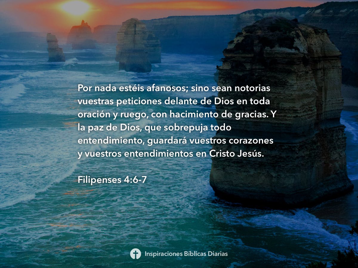 Filipenses 4:6-7 - Inspiraciones Bíblicas Diarias