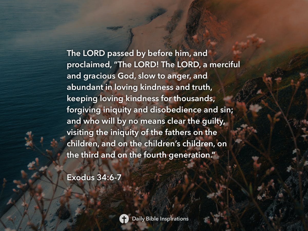 Exodus 34 6 7 Daily Bible Inspirations