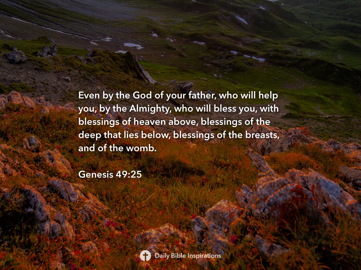 Genesis 49:25 - Daily Bible Inspirations