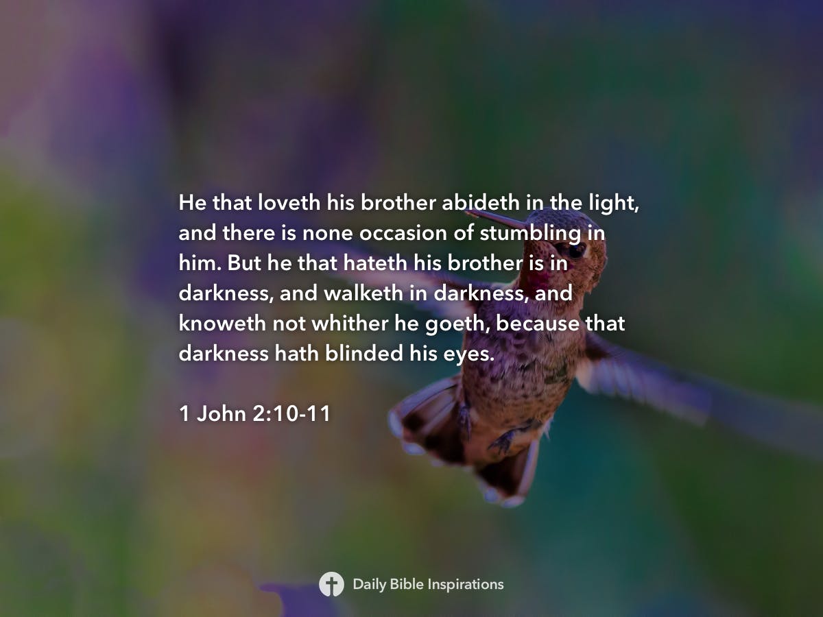 1 John 2:10-11 - Daily Bible Inspirations
