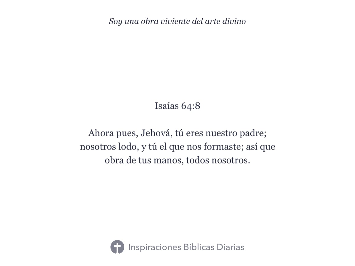 Isaías 64:8 - Inspiraciones Bíblicas Diarias